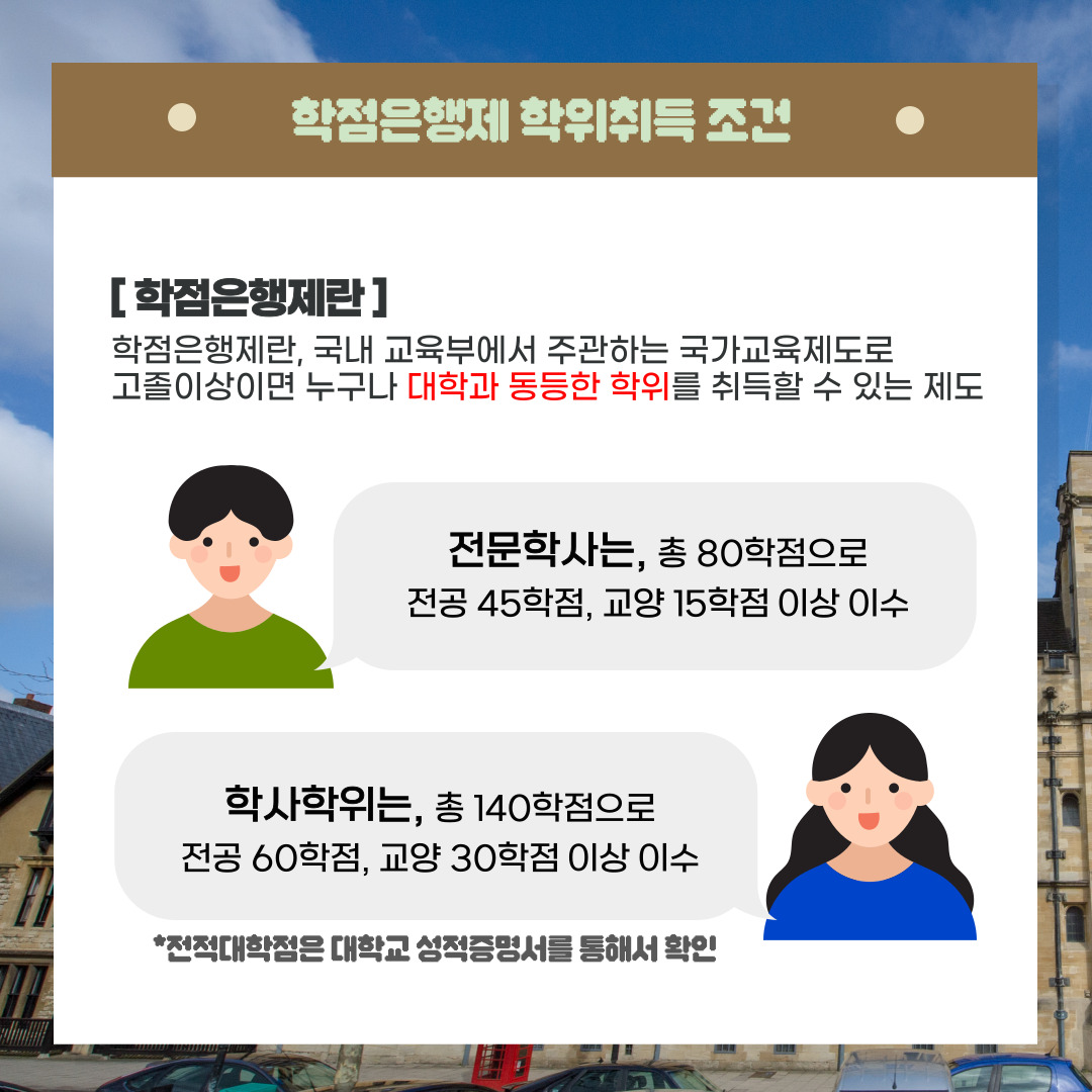 자퇴생 학점은행제 대학교 자퇴후 이수학점 인정받는 법 네이버 블로그